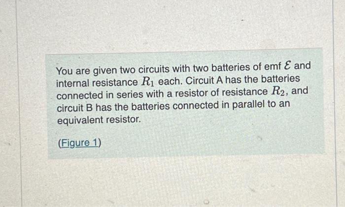 Circuit A Circuit BCalculate the current IB through | Chegg.com