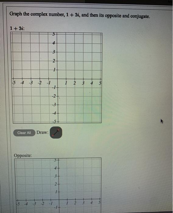 Solved Graph the complex number, 1+ 3i, and then its | Chegg.com