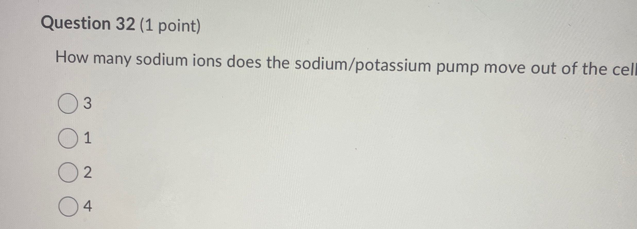 Solved Question 32 (1 ﻿point)How many sodium ions does the | Chegg.com