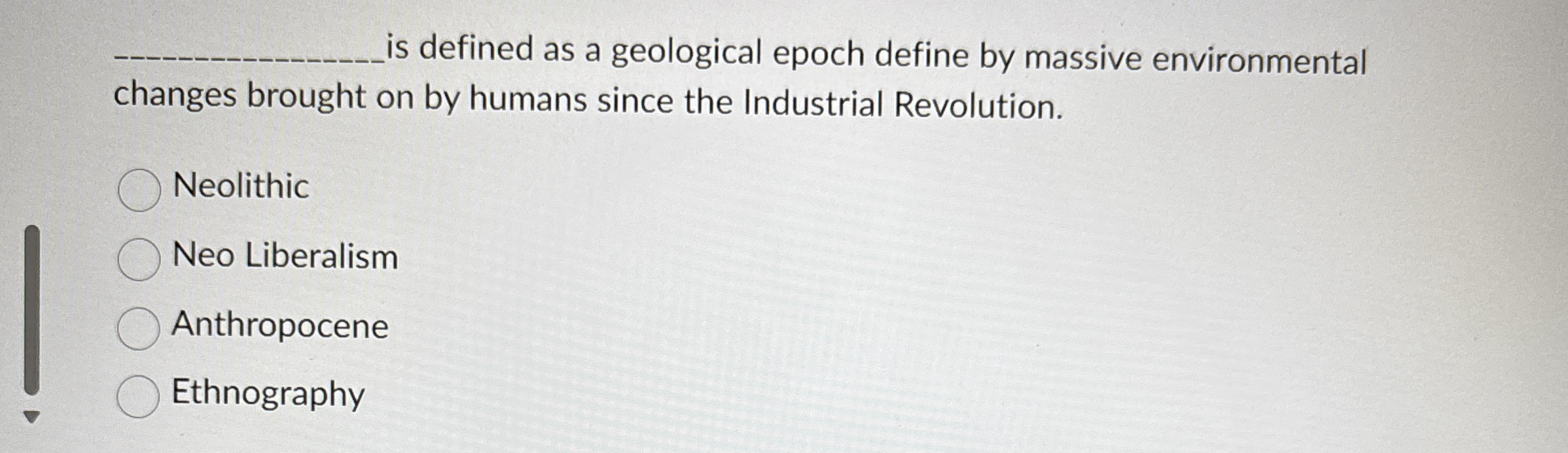 Solved ﻿is defined as a geological epoch define by massive | Chegg.com