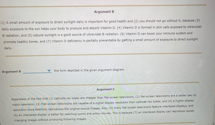Solved Each extended argument within the following passages | Chegg.com