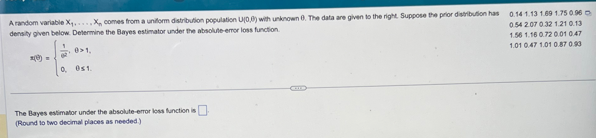 Solved A random variable x1dots,xn ﻿comes from a uniform | Chegg.com