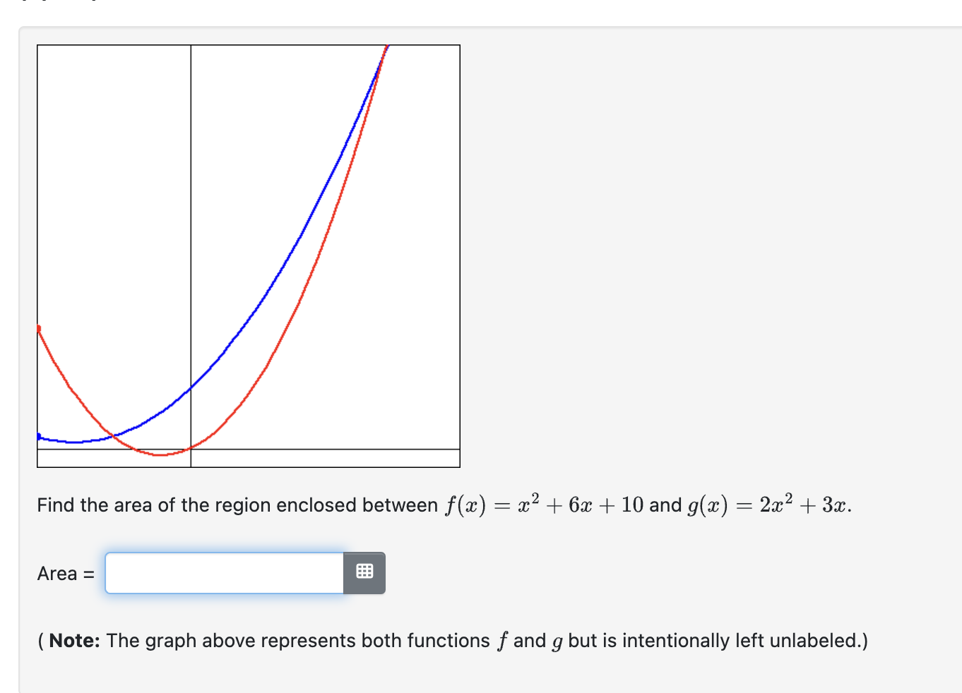 Solved Find the area of the region enclosed between | Chegg.com