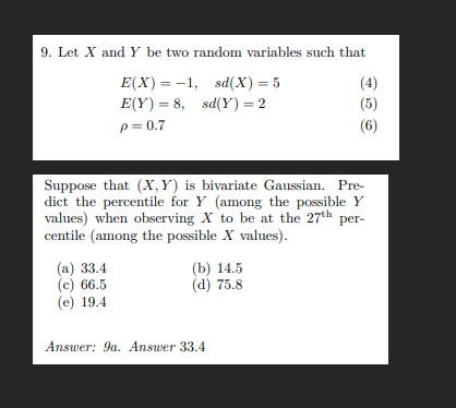 Solved Let x ﻿and Y ﻿be two random variables such | Chegg.com