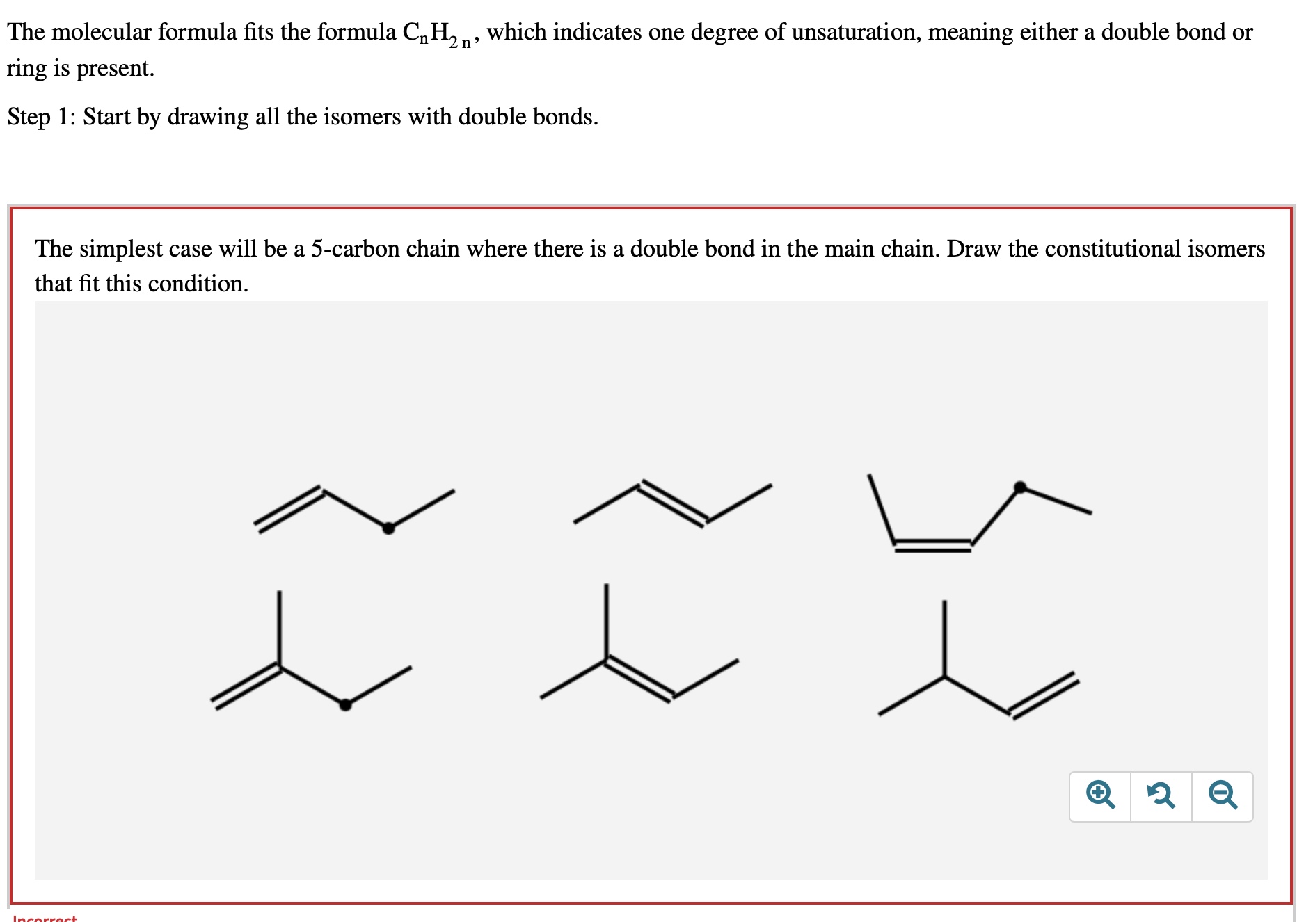 Solved The molecular formula fits the formula CnH2n, ﻿which | Chegg.com