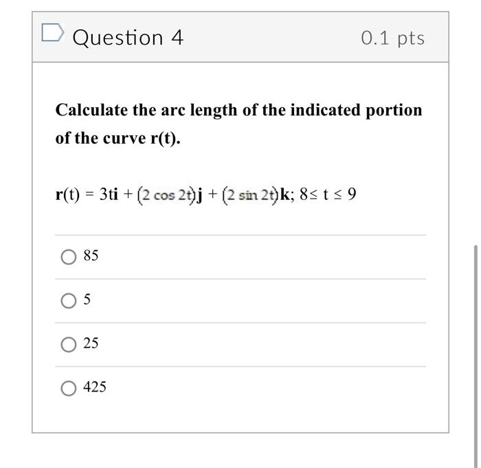 Solved Calculate the arc length of the indicated portion of | Chegg.com