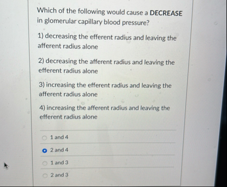 Solved Which of the following would cause a DECREASE in | Chegg.com