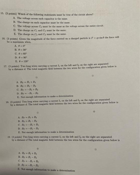 Solved 15. (3 points) Which of the following statements must | Chegg.com