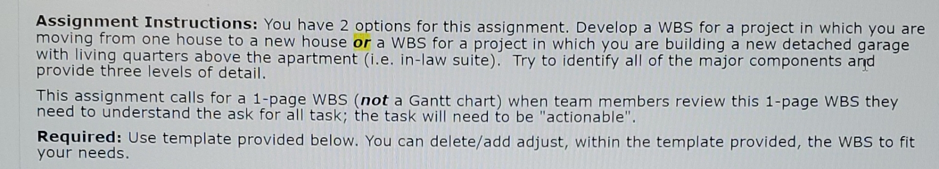 Solved Assignment Instructions: You have 2 ﻿options for this | Chegg.com