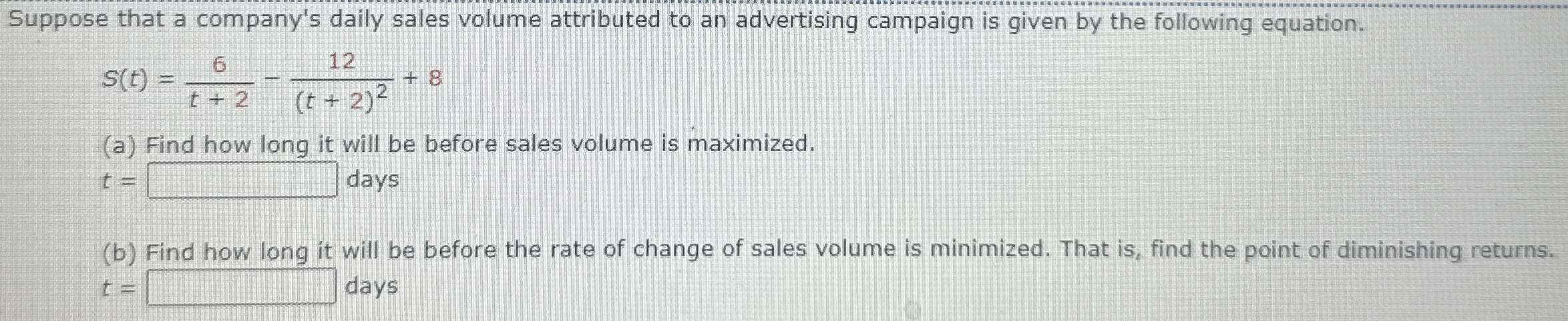 Solved Suppose that a company's daily sales volume | Chegg.com