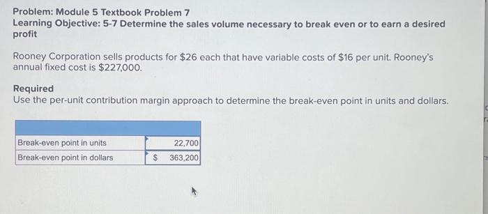 Solved Problem: Module 5 Textbook Problem 7 Learning | Chegg.com
