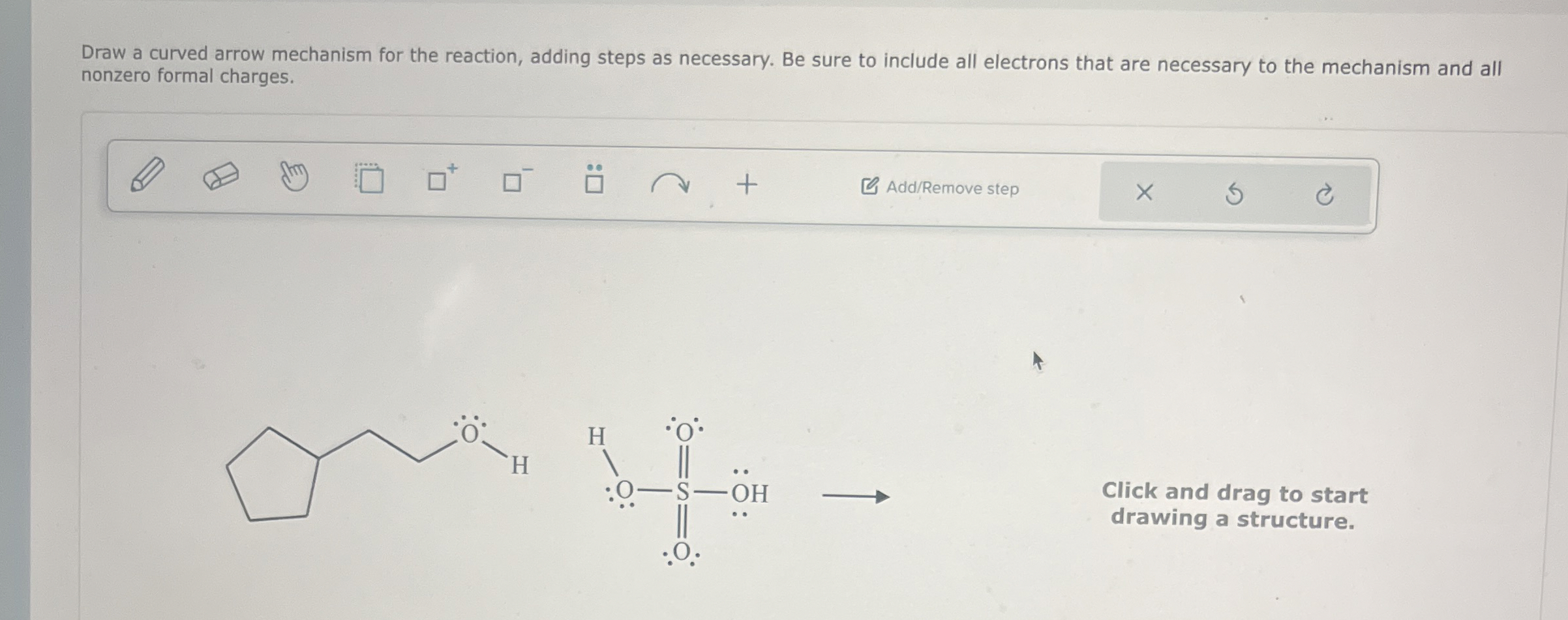 Solved Draw a curved arrow mechanism for the reaction, | Chegg.com