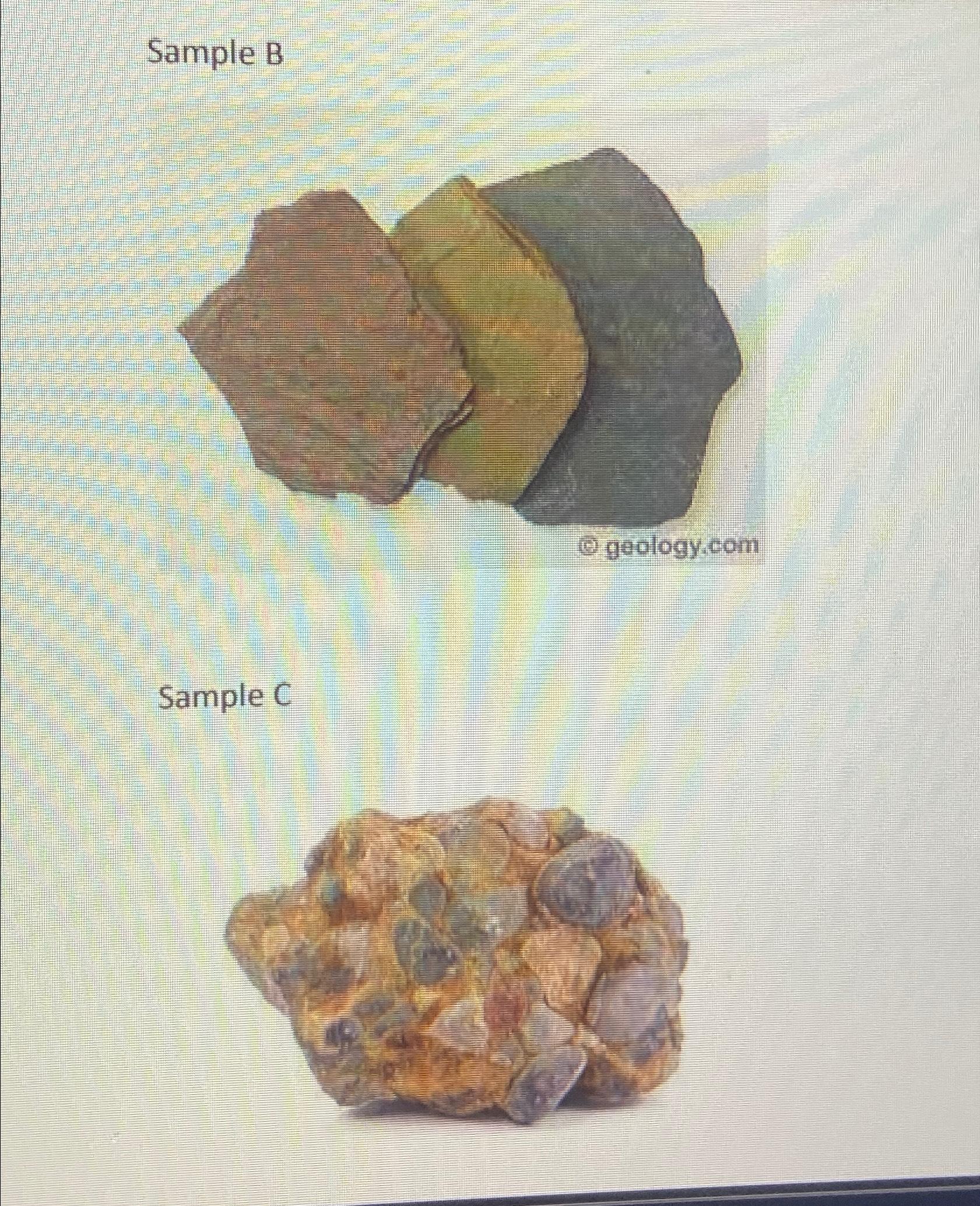 Solved Based on the clasts in specimen B, ﻿the depositional | Chegg.com