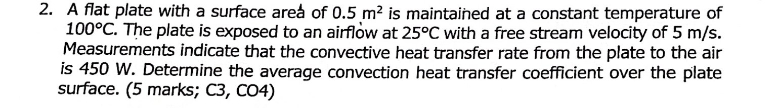 Solved A flat plate with a surface area of 0.5m2 ﻿is | Chegg.com