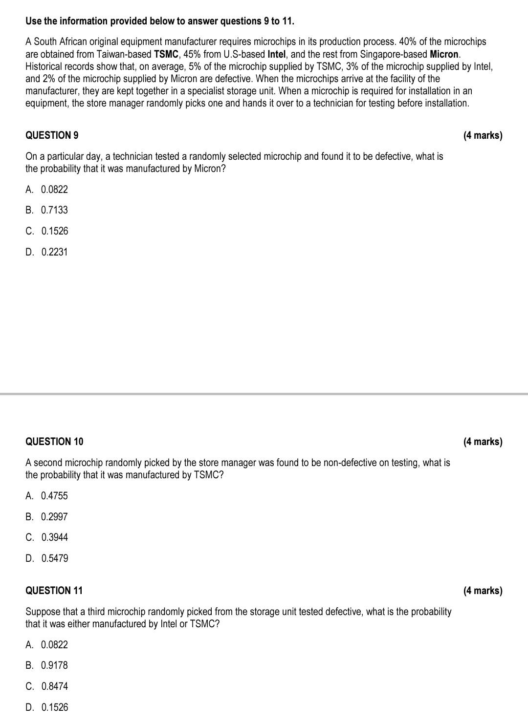 Solved Use the information provided below to answer | Chegg.com