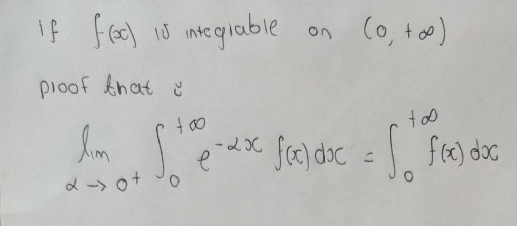 Solved Topic : Parametric integrals prove the following | Chegg.com