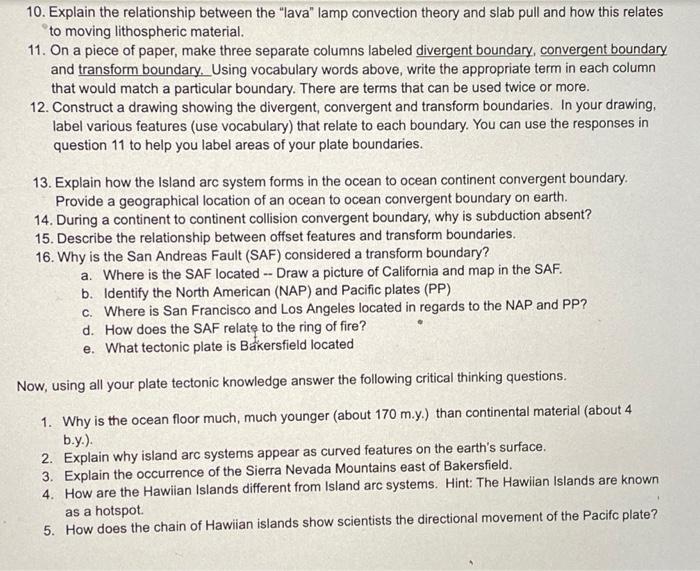 Solved 10. Explain the relationship between the "lava" lamp | Chegg.com
