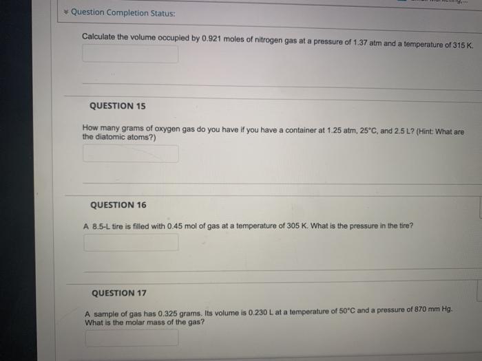 Solved Question Completion Status: Calculate the volume | Chegg.com