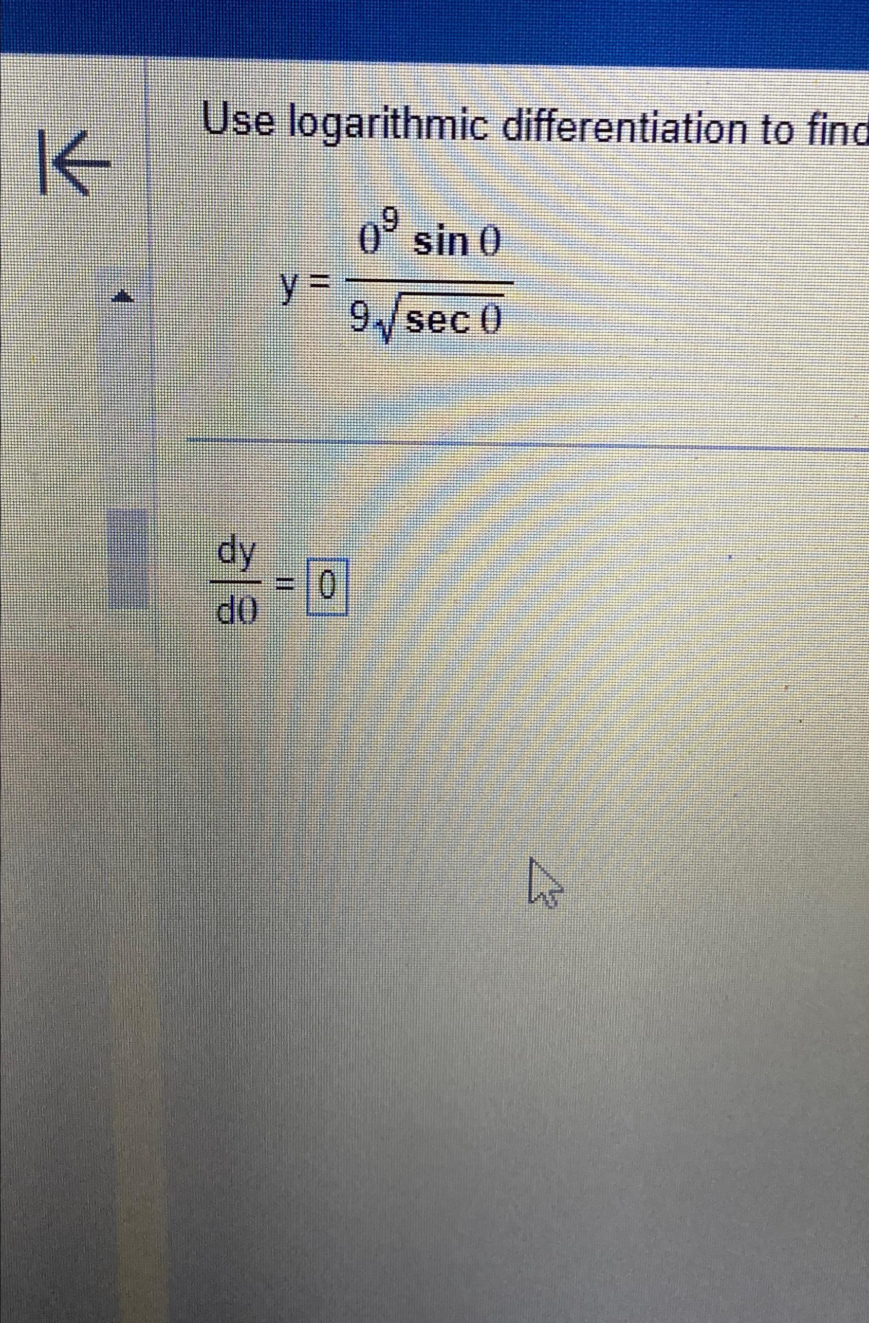 Solved Use logarithmic differentiation to | Chegg.com