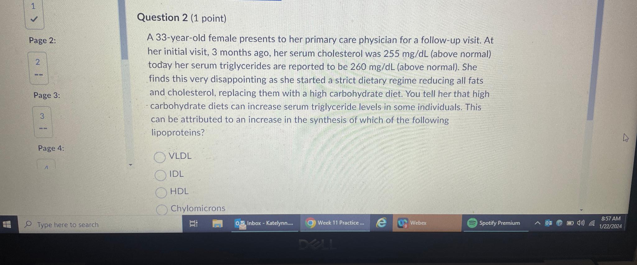 Solved Question 2 (1 ﻿point)Page 2:2Page 3:3Page 4:1A | Chegg.com