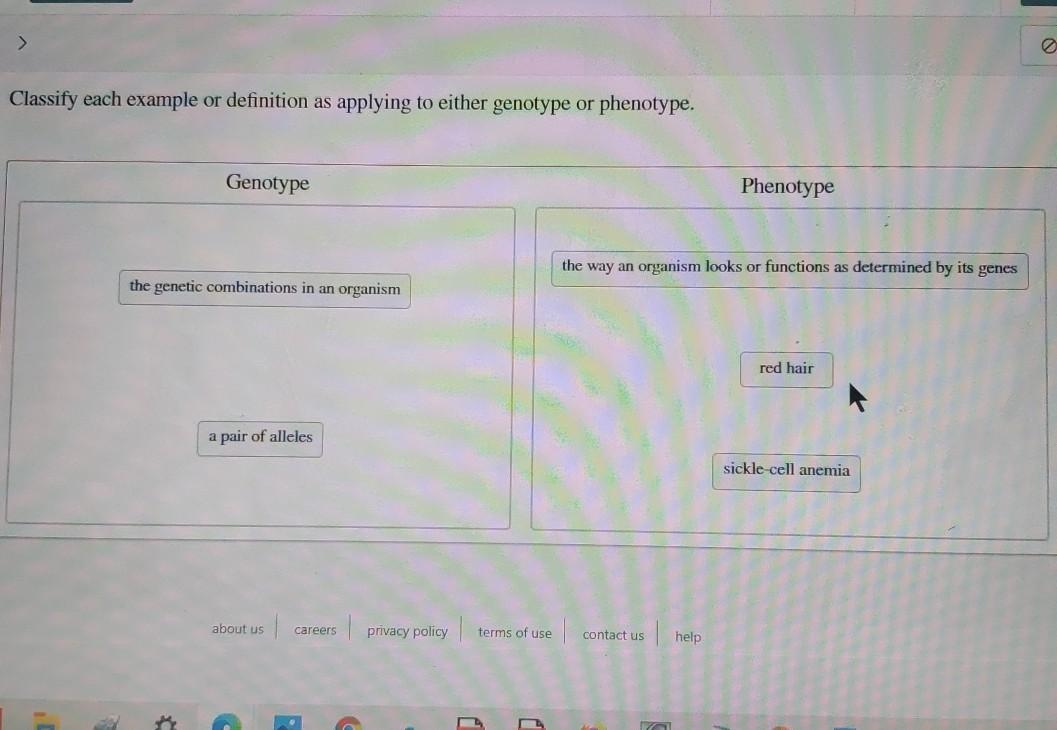 Solved > Classify each example or definition as applying to | Chegg.com