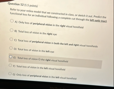 Solved Question 12 (1.5 ﻿points)Refer to your retina model | Chegg.com