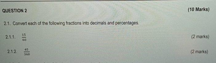 Solved QUESTION 2(10 ﻿Marks)2.1. ﻿Convert each of the | Chegg.com