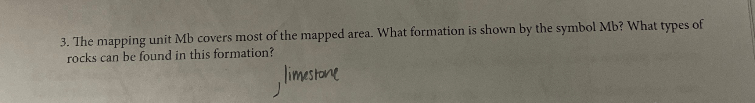 Solved The mapping unit Mb covers most of the mapped area. | Chegg.com
