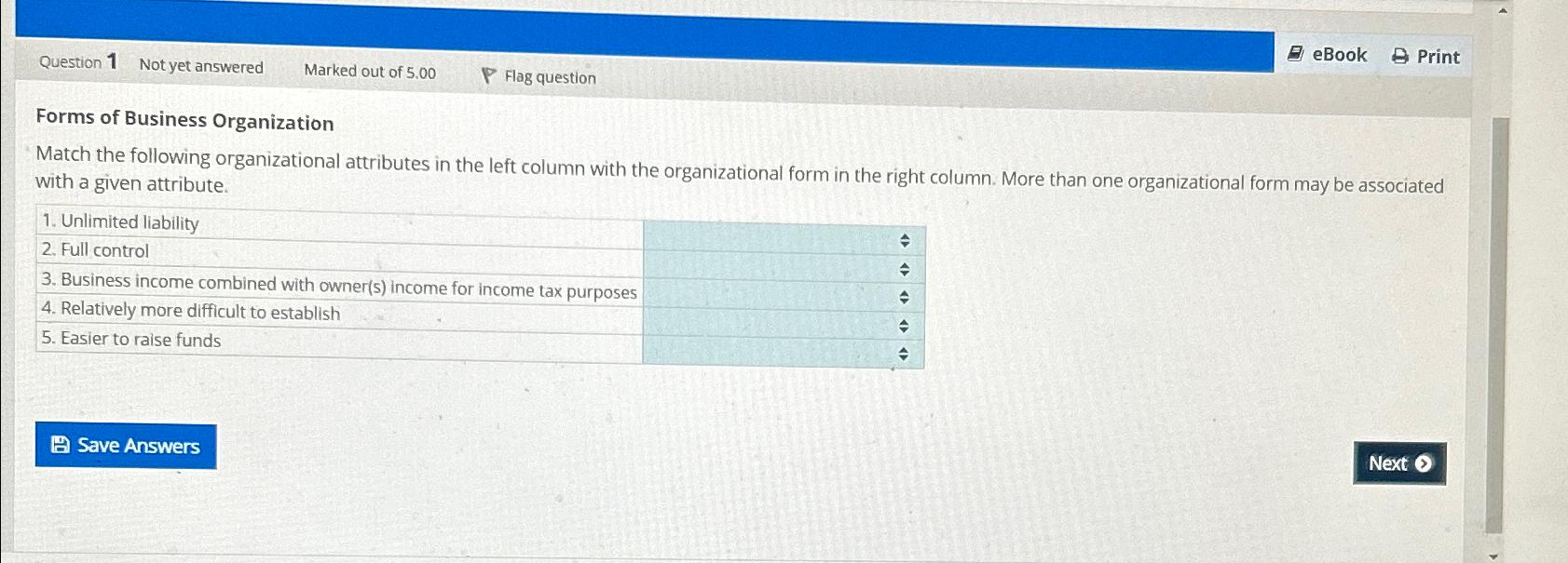 Solved Question 1Not yet answeredMarked out of | Chegg.com
