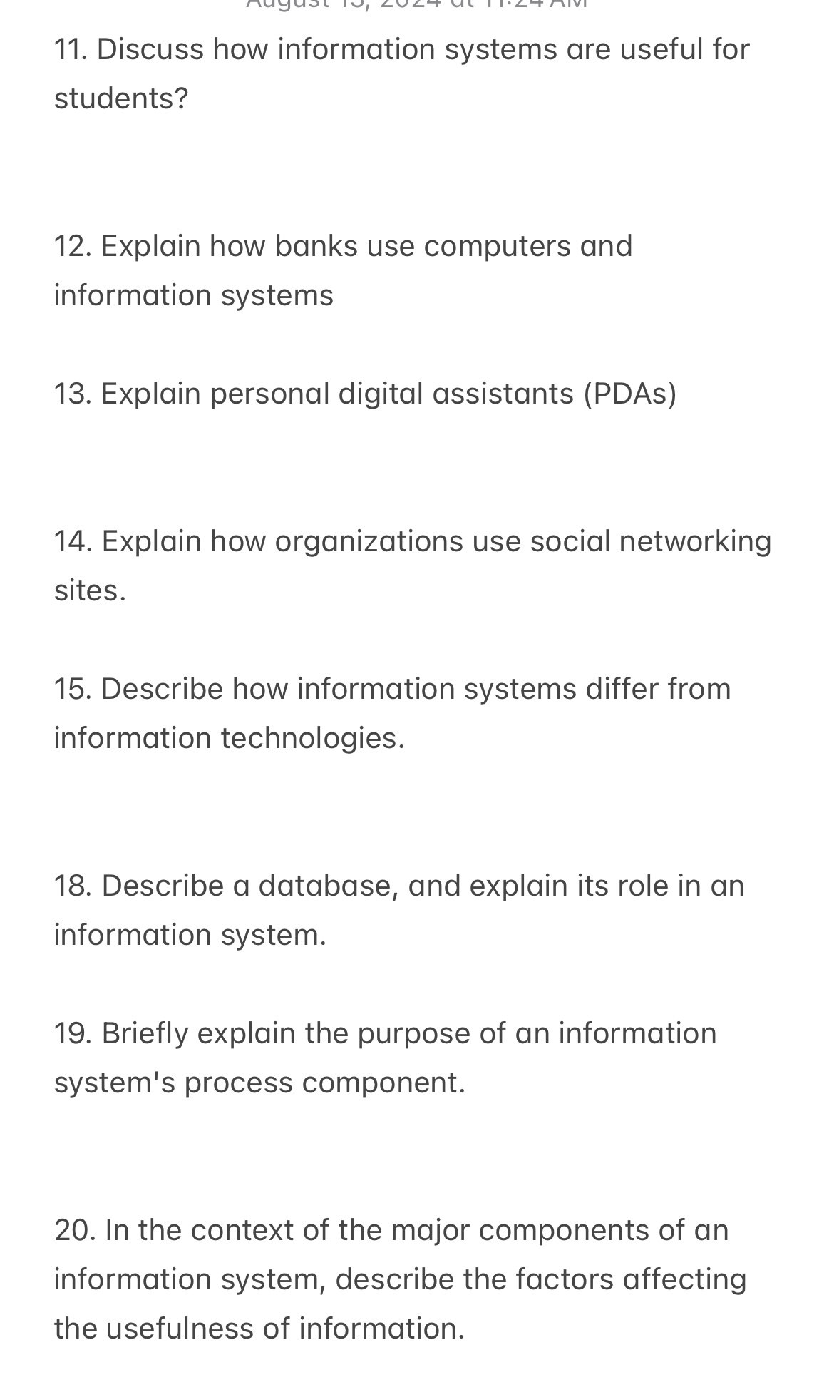 Solved Discuss how information systems are useful for | Chegg.com