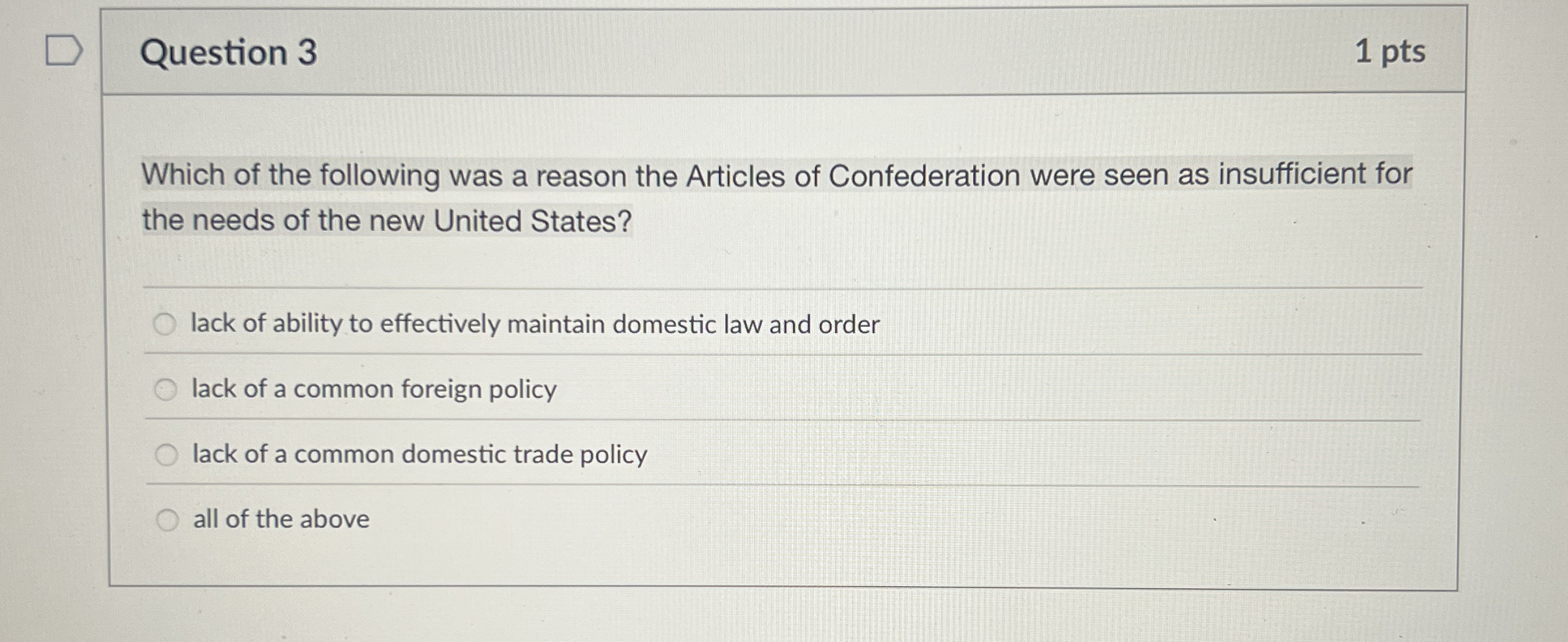 Solved Question 31 ﻿ptsWhich of the following was a reason | Chegg.com