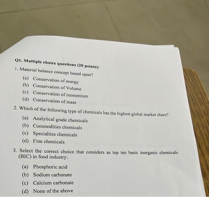 Solved Q1. Multiple choice questions (20 points): 1. | Chegg.com