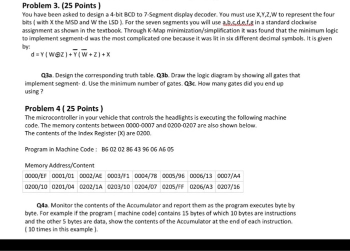 Solved Problem 3. (25 Points) You have been asked to design | Chegg.com