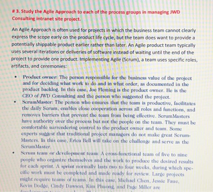 Solved Assignment # 1: Predictive Approach and Agile | Chegg.com