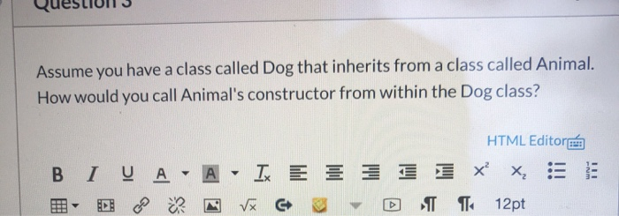 Solved QUOLIUI Assume you have a class called Dog that | Chegg.com