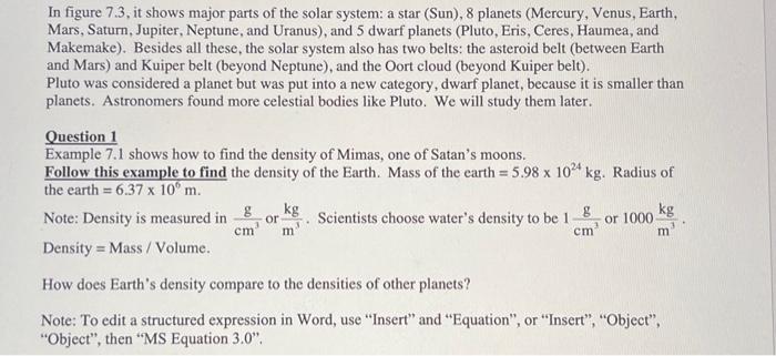 Solved In figure 7.3, it shows major parts of the solar | Chegg.com