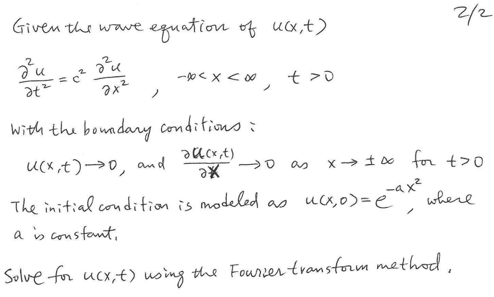 Solved Given the wave equation of | Chegg.com