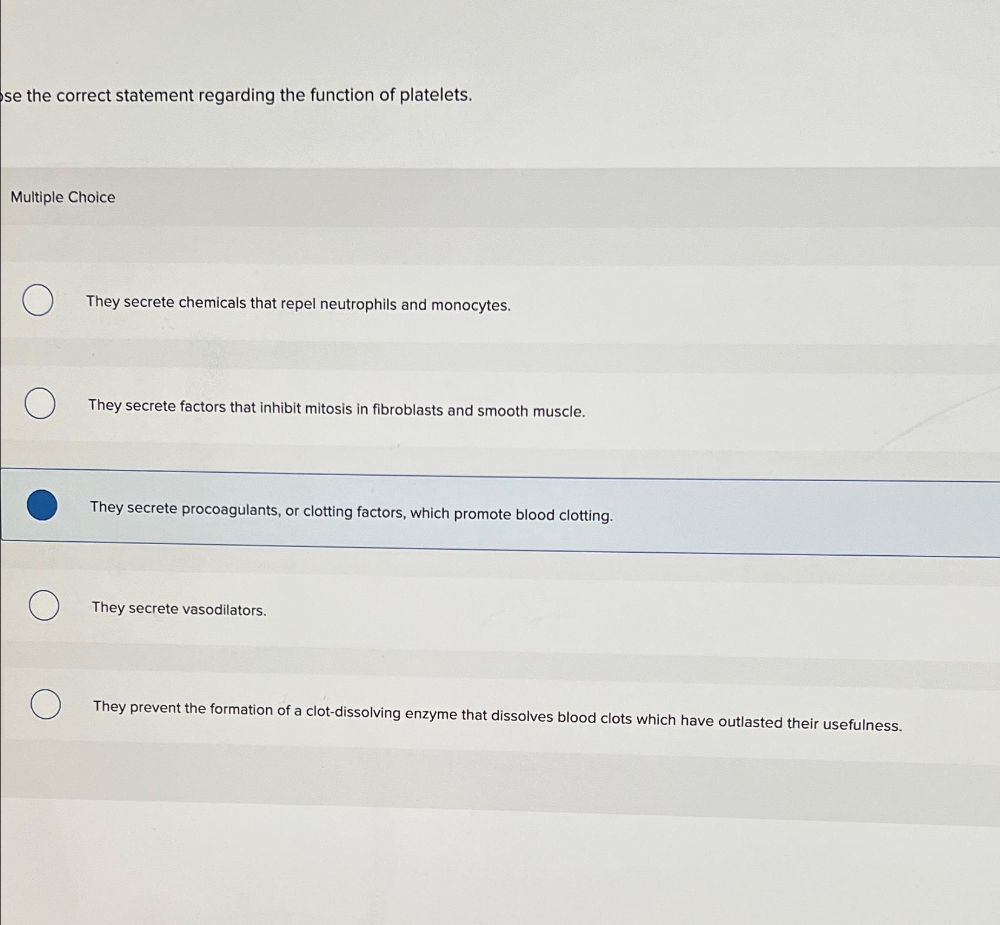 Solved se the correct statement regarding the function of | Chegg.com