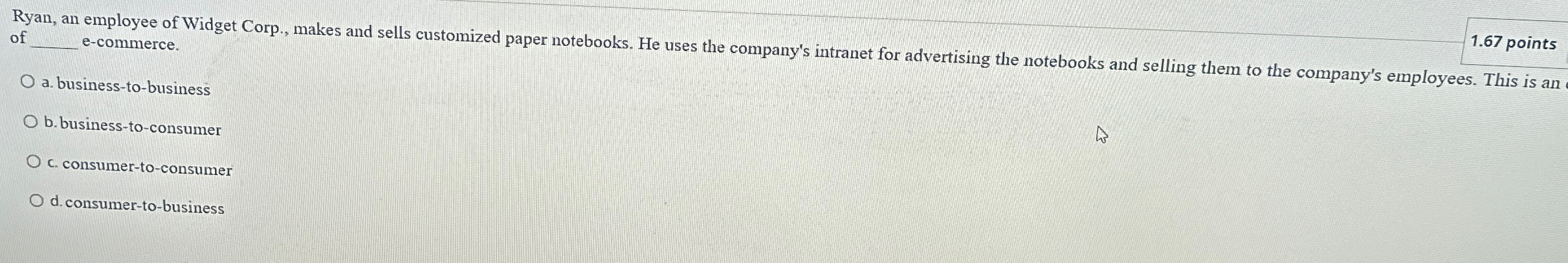 Solved Ryan, an employee of Widget Corp., makes and sells | Chegg.com