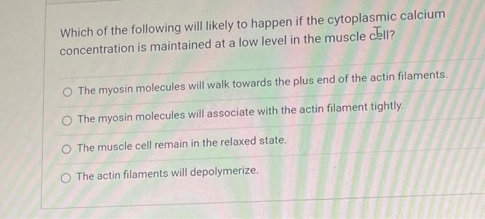 Solved The actin subunits at the plus end of a rapidly | Chegg.com