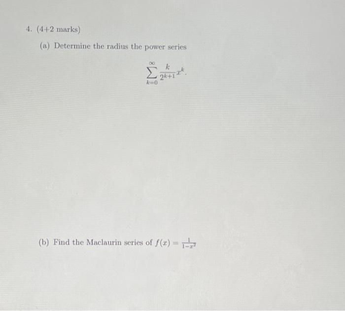Solved 3. (3+3+2 marks) For each of the following series, | Chegg.com