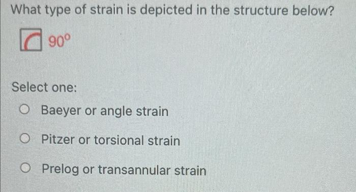 Solved What type of strain is depicted in the structure | Chegg.com