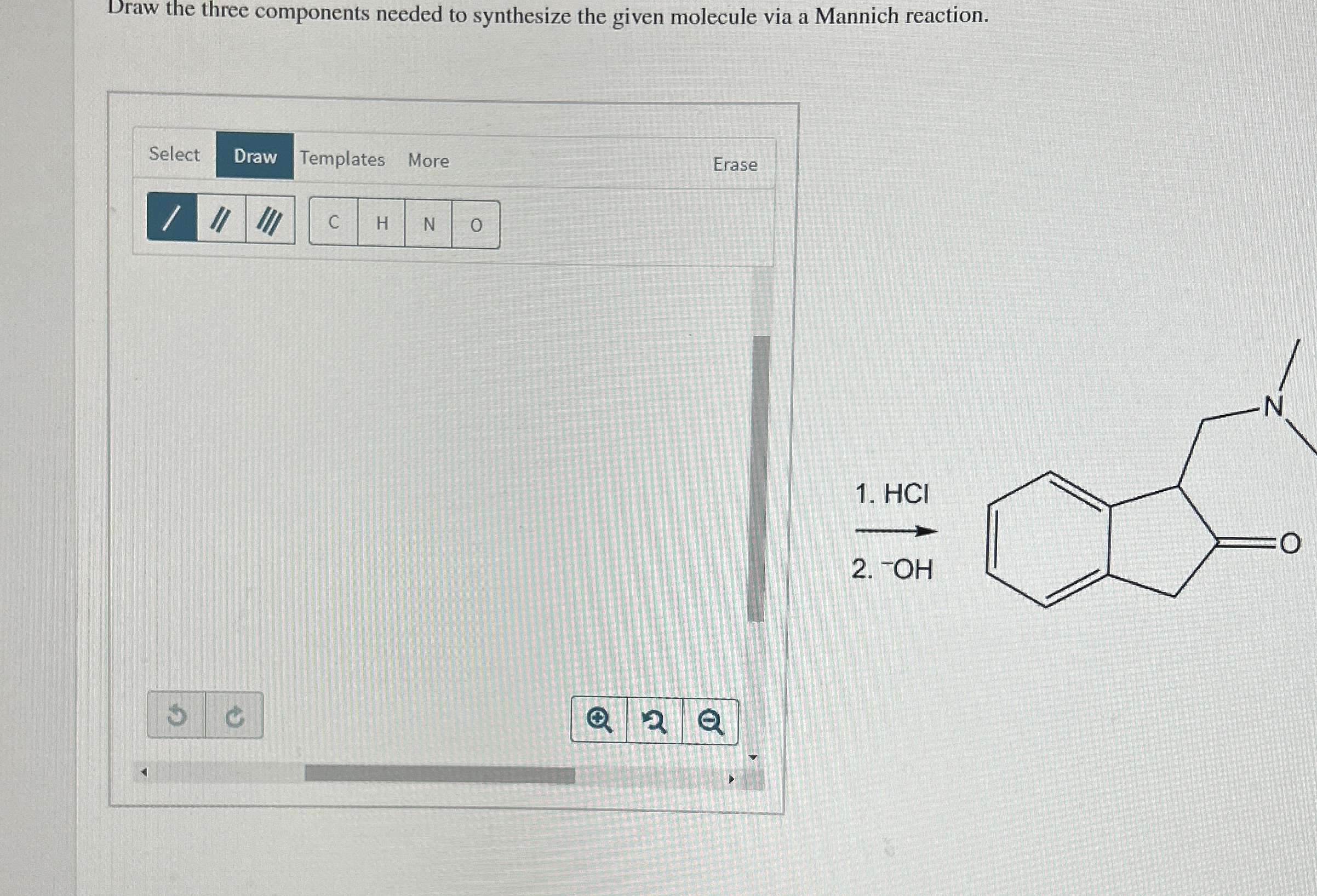 Solved Draw the three components needed to synthesize the | Chegg.com