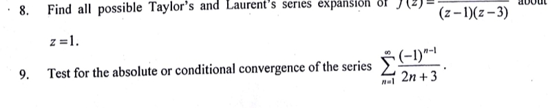 Solved Test for the absolute or conditional convergence of | Chegg.com