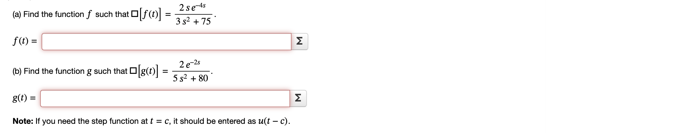 Solved (a) ﻿Find the function f ﻿such that | Chegg.com