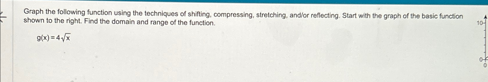 Solved Graph the following function using the techniques of | Chegg.com