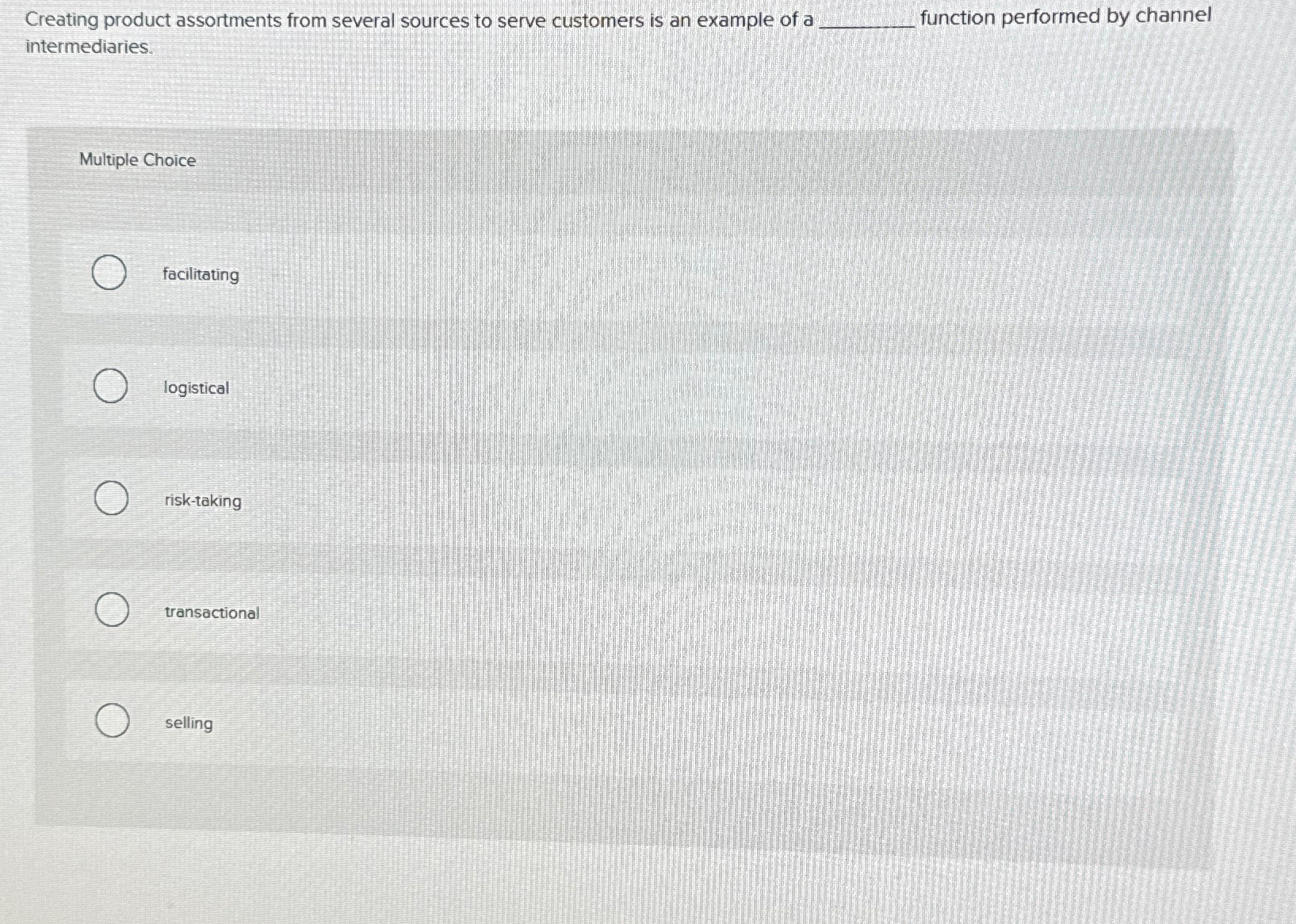 Solved Creating product assortments from several sources to | Chegg.com