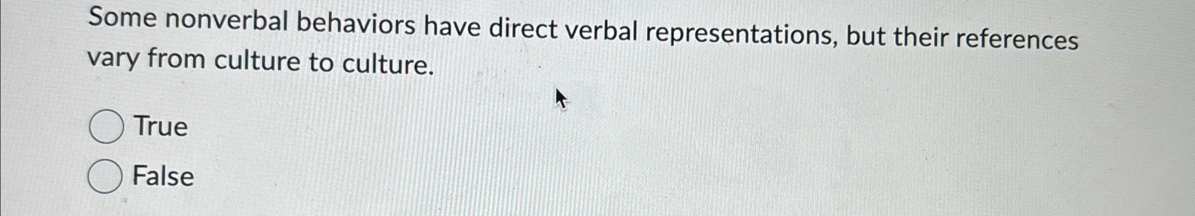 Solved Some nonverbal behaviors have direct verbal | Chegg.com
