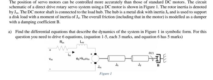 Solved The position of servo motors can be controlled more | Chegg.com