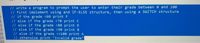Solved // write a program to prompt the user to enter their | Chegg.com